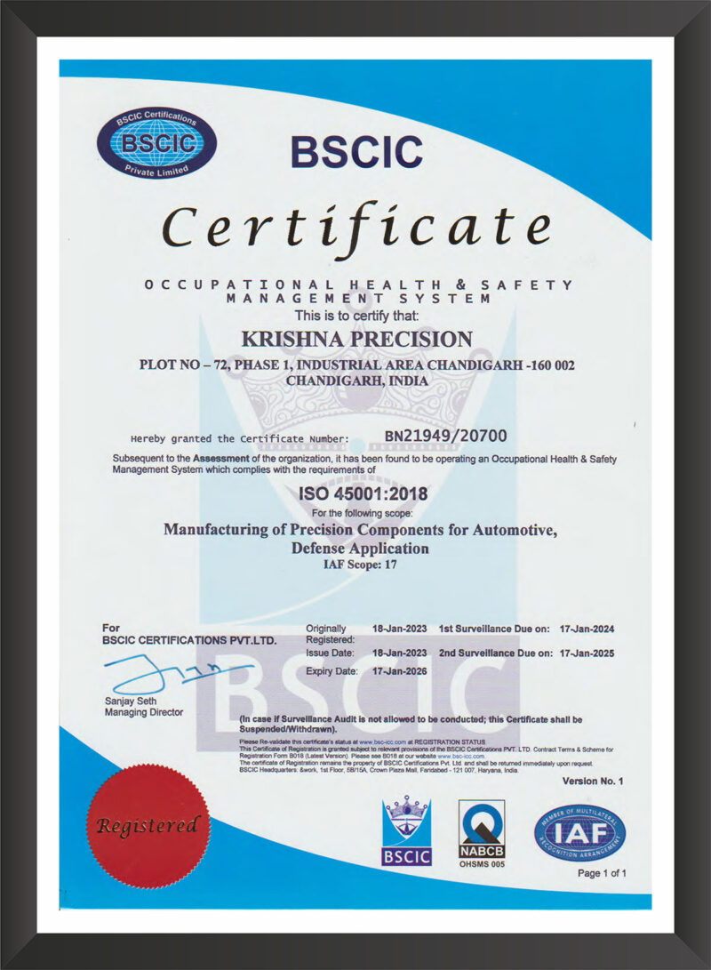 About Us – Krishna Precision